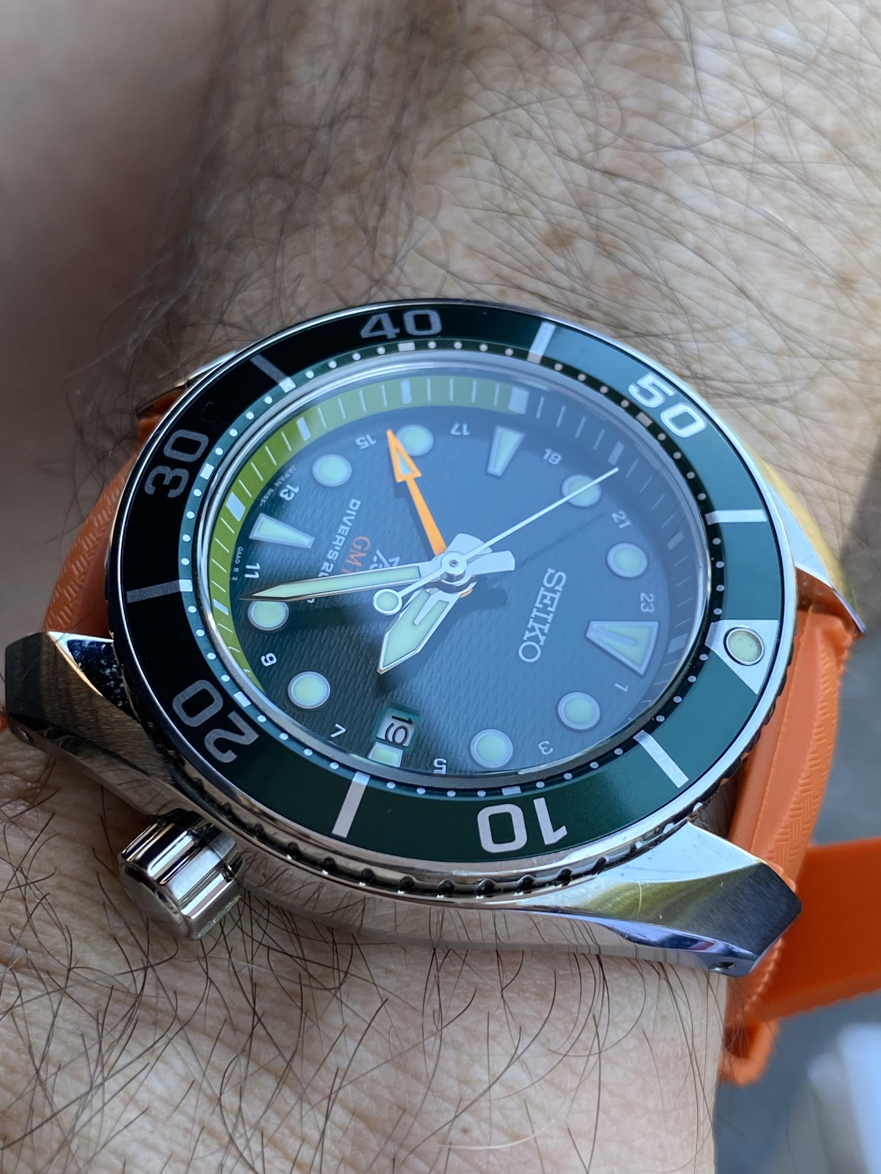 [WTS] Seiko Prospex Solar GMT Green Dial SFK003J1 — Full Kit $499 OBO ...