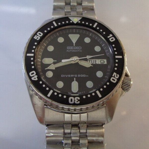 Seiko Diver Mens Watch Day & Date 7S26-0030 SKX013 Orig Black Dial SN ...