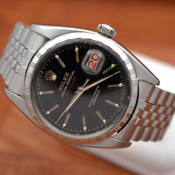 FS: Early Rolex Red Datejust Watch 6305-2 Roulette Date USA jubilee ...