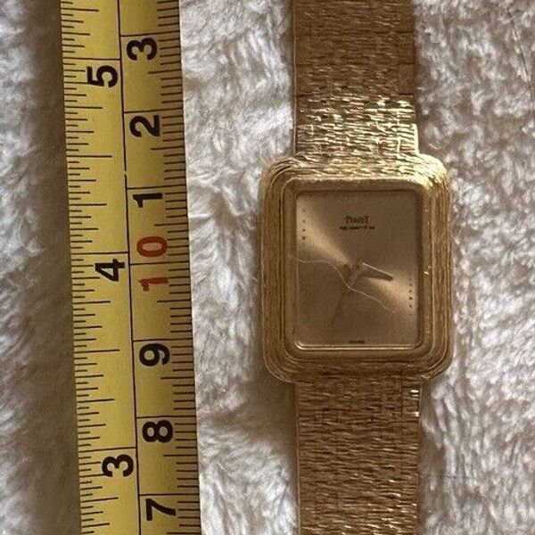 Piaget 18 K Solid Yellow Gold Quartz Watch Vintage | WatchCharts ...