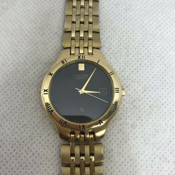 Citizen Quartz Date Men's Vintage Wrist Watch Model 5510-K08609 CK Gold ...