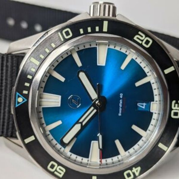 Zelos Swordfish Teal Men's Watch 40mm Automatic | WatchCharts