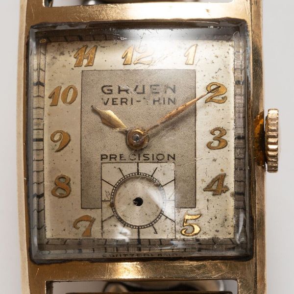 Vintage Gruen Veri-Thin Precision Man's 10k GF Watch for Parts/Repair! | WatchCharts Marketplace