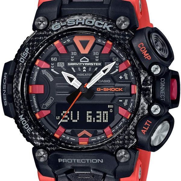 CASIO G-SHOCK GR-B200-1A9JF GRAVITYMASTER Bluetooth carbon core guard ...