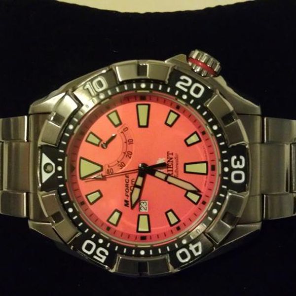 FS: *SOLD* Orient M Force SEL03002M Orange Dial | WatchCharts Marketplace