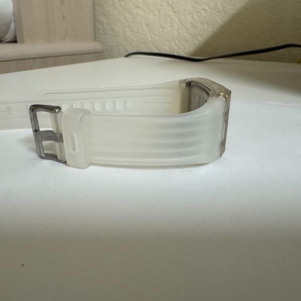 Nixon Lay Low The Comp S Clear See-through Plastic White watch ...
