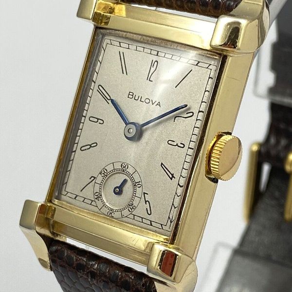 SERVICED 1949 VINTAGE BULOVA HIS EXCELLENCY WATCH Unisex Art Deco 76 ...