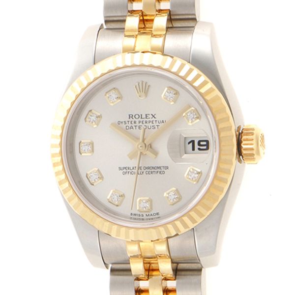 Random Number ROLEX Rolex Watch Datejust 179173G SS x YG Silver Dial ...