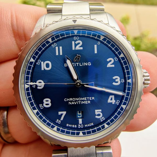 Breitling Navitimer 8 - Blue Dial - Full Kit - AD Warranty - $2,450 ...