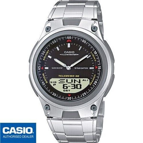 CASIO AW-80D-1AVCBâ ªCASIO Collection Menâ ªNEGROâ ªTELEMEMOâ ªMetal ...