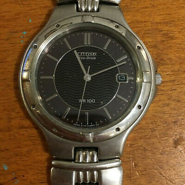 Citizen Eco Drive Solar Tech Mens Vintage Watch A119-H08622 Working ...