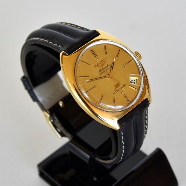 Vintage 18k Solid Gold Longines Ultrachron Mens Watch model 3202-1 Cal ...