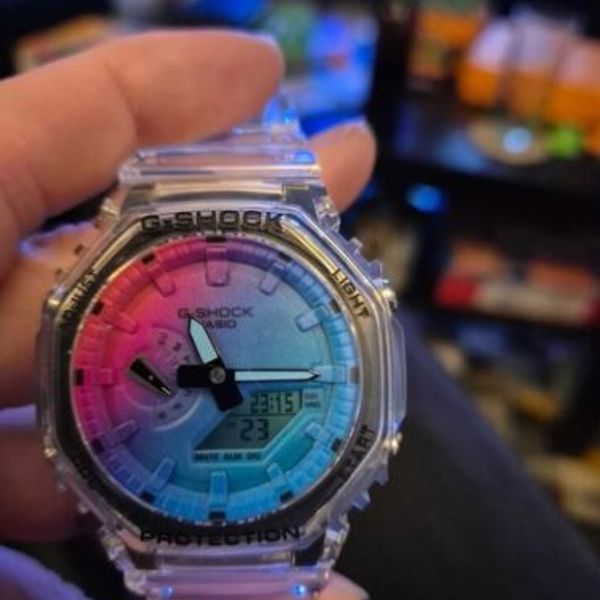 Casio G-Shock GA-2100,CasiOak, Rainbow Dial Effect - Very Rare Brand ...