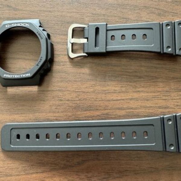 Genuine Casio G Shock Ga 2100 Bezel And Straps Black | WatchCharts ...