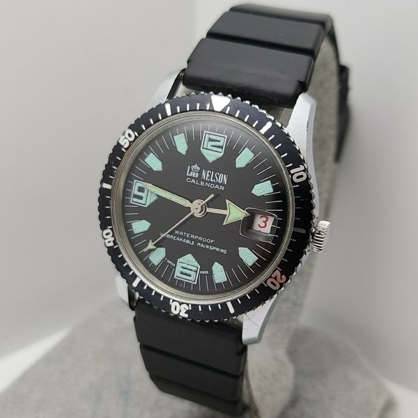 Vintage Lord Nelson Men's Manual winding Diver Watch, Swiss made 1960s ...