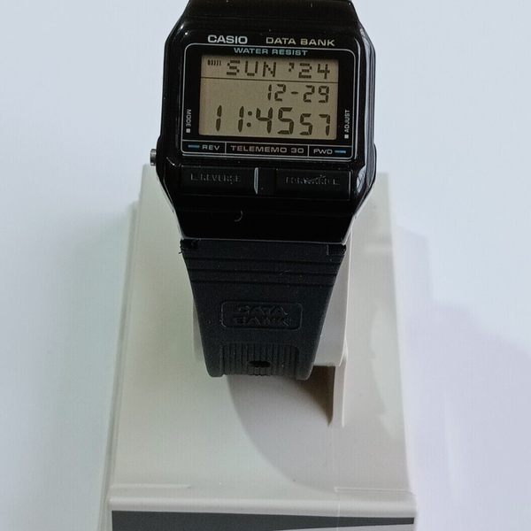 CASIO DB-31 DATA BANK -TELEMEMO 30 - 5x ALARMS - DUAL TIME DIGI WATCH(RARE 1987) | WatchCharts ...