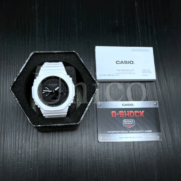 Custom G-Shock GA2100-7A Casio Sky Night Dial WHT Scale Ring Nautilus S ...