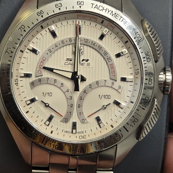 â ï¸ RARE 47MM TAG HEUER MERCEDES BENZ SLR CALIBRE S LAPTIMER ...