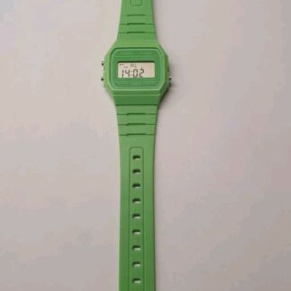 Casio Watch F 91 F91WC-3AEF Green (Neon Green) | WatchCharts Marketplace