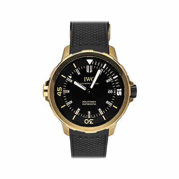 IWC Aquatimer CF4 Limited Automatic Bronze Mens Strap Watch Date IW3410 ...