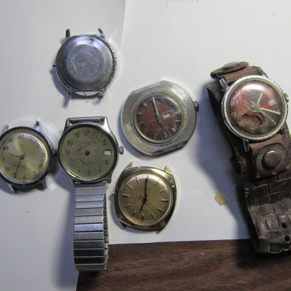 VINTAGE MEN'S Timex WATCH PARTS LOT FOR PARTS/REPAIR -85 | WatchCharts ...