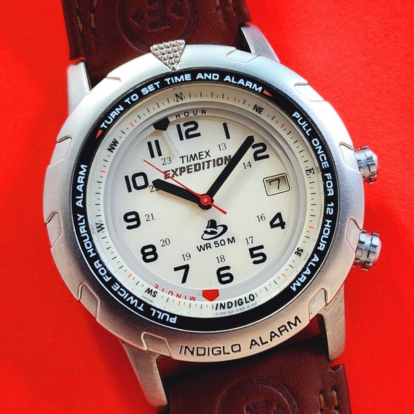 timex Expedition Alarm Watch Date Vintage Indiglo Backlight & Band G4 ...