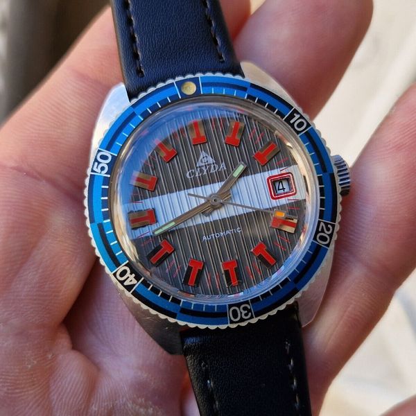 ANCIENNE MONTRE CLYDA PLONGEE AUTOMATIQUE FE 3611 vintage RARE FRENCH ...