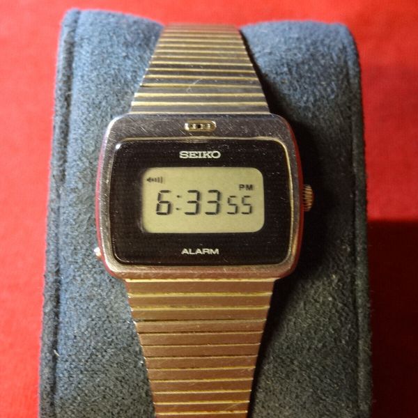 Vintage SEIKO B122-4010 "Crown Crontrol" Lady's Watch [LCD Digital ...