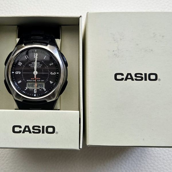 Casio WVA-430U wave ceptor, tough solar watch. Brand new original strap ...