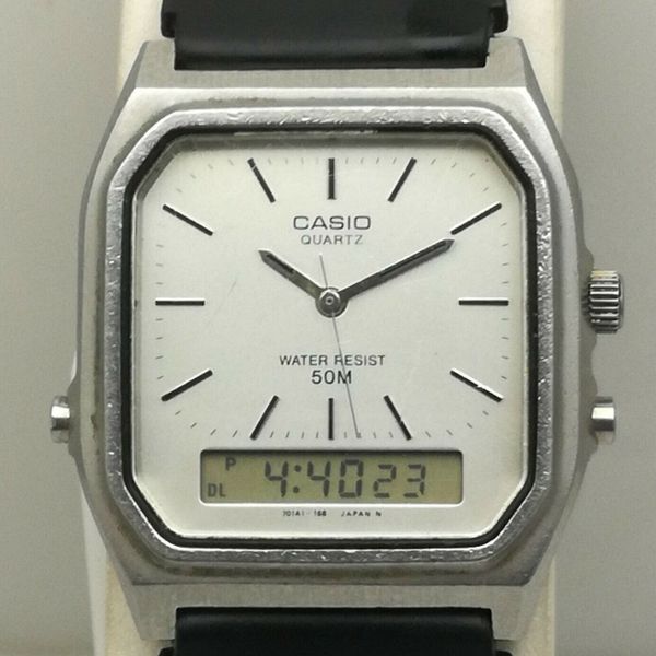 Vintage Casio Quartz 305 AQ-351W Ana-Digi Watch | WatchCharts Marketplace