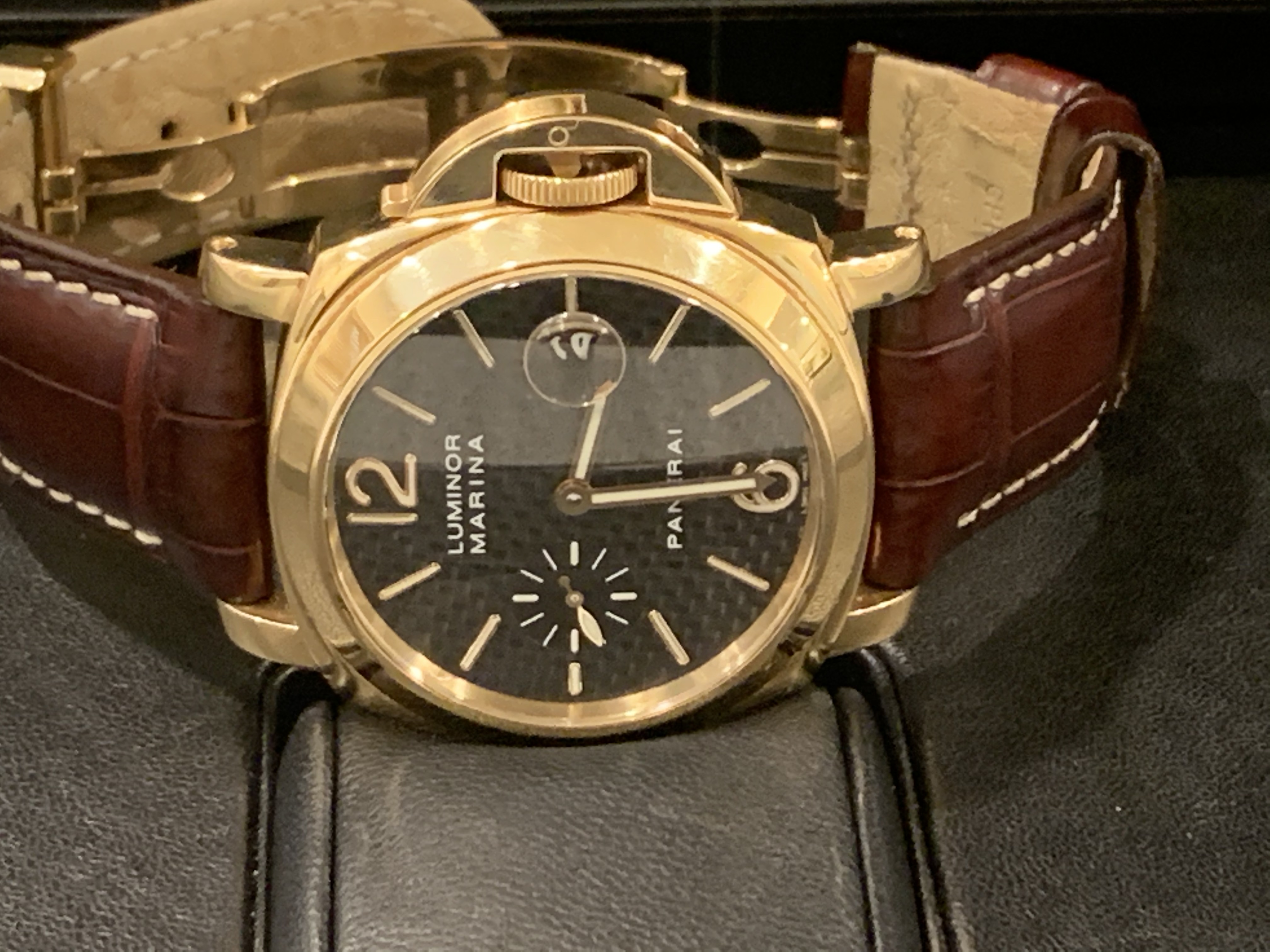 The INGOT - Panerai PAM140 18k Yellow Gold - Luminor Marina - MINT ...
