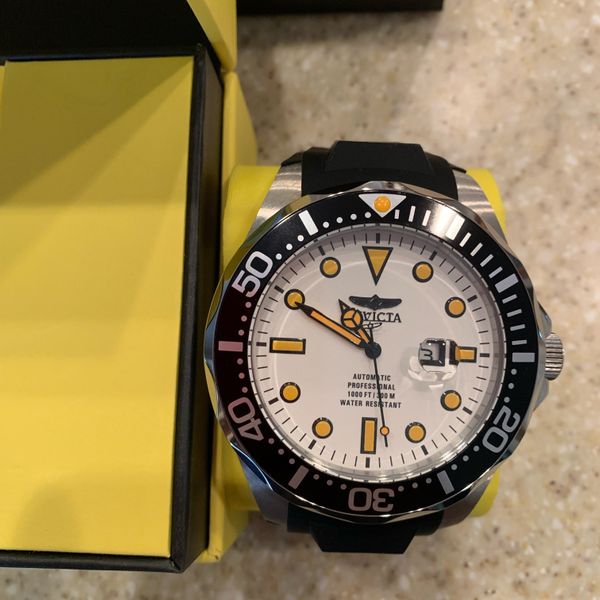 [$125 USD] Invicta Grand Pro Diver XXL 60mm Automatic Silicone Strap ...