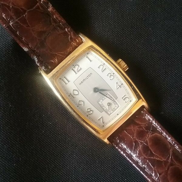 Vintage Hamilton 6172 Watch Registered Edition Gold Tone 15 Jewels ...