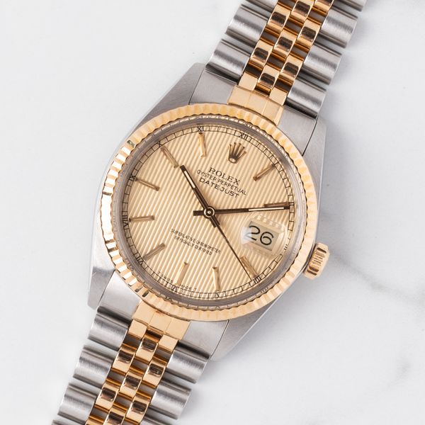 [WTS] 1986 Rolex Datejust 16013 Champagne Tapestry Dial | WatchCharts ...