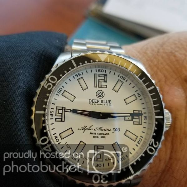 SOLD? Deep Blue Alpha Marine T-100/NOW 495.00 | WatchCharts