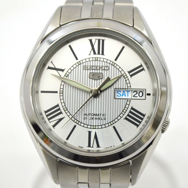 SEIKO / Seiko Seiko 5 self-winding watch back scale silver Roman ...