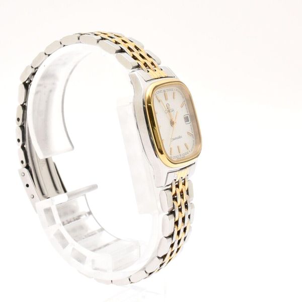 Vintage OMEGA Seamaster Cal 1426 Gold/Silver Date 22mm Quartz Swiss ...