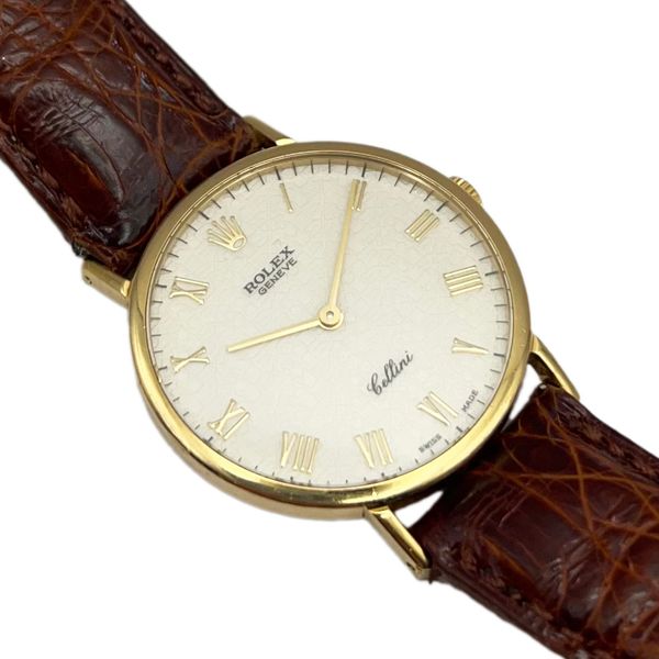 Rolex Cellini ref. 5112 in solid 18k yellow sold wiith ivory jubilee ...