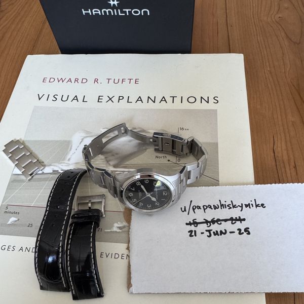 [WTS] Hamilton Khaki Field Murph 38 w/ Uncle Straps Senator ...