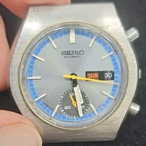 Vintage SEIKO Automatic 6139-8029 Rally Chronograph Mens As Is ...