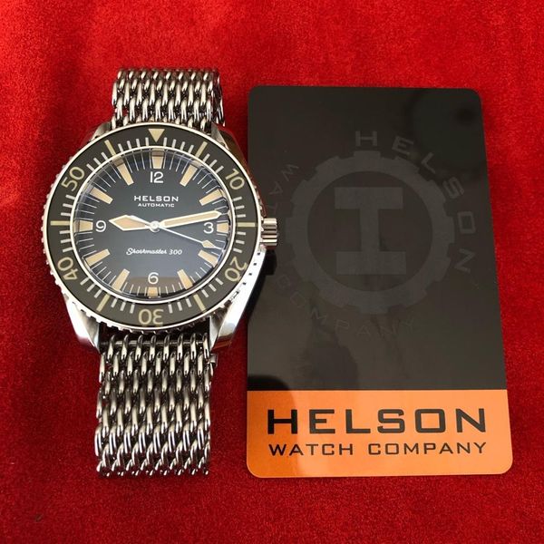 FS: Helson Sharkmaster 300 Dive Watch, Black Dial, ETA 2824-2 Movement ...