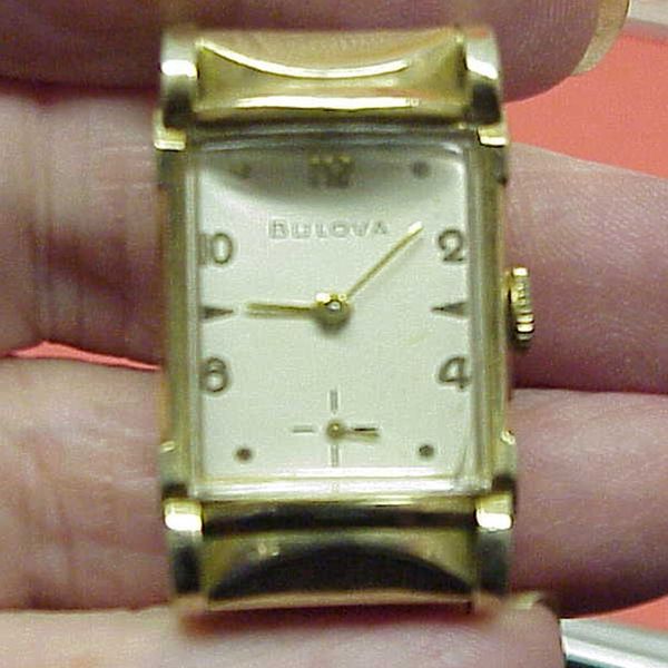 Vintage Bulova 10K GF Wristwatch, Grade 7AA 21J, Running, Dated 1954 ...