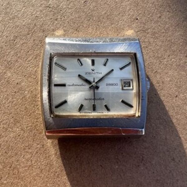Zenith Automatic Respirator 28800 Cal 2562 PC Rare TV Vintage Watch ...