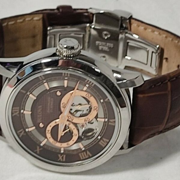 BULOVA 96A120 OPEN HEART 24Hrs AUTOMATIC CHRONOGRAPH - MEN WATCH ...