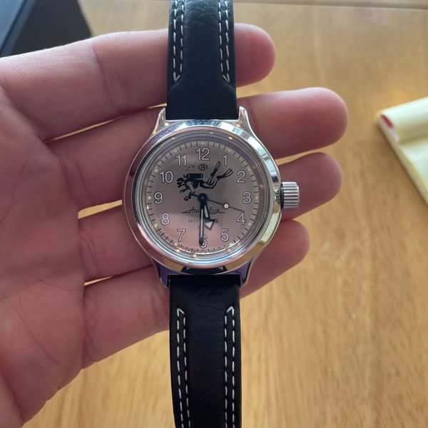 [WTS] Vostok Amphibia Silver Scuba Dude with Blued Hands | WatchCharts ...