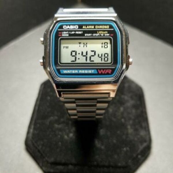 Casio A158W (593) Classic Digital Watch, Chronograph, Alarm, Date, | WatchCharts Marketplace