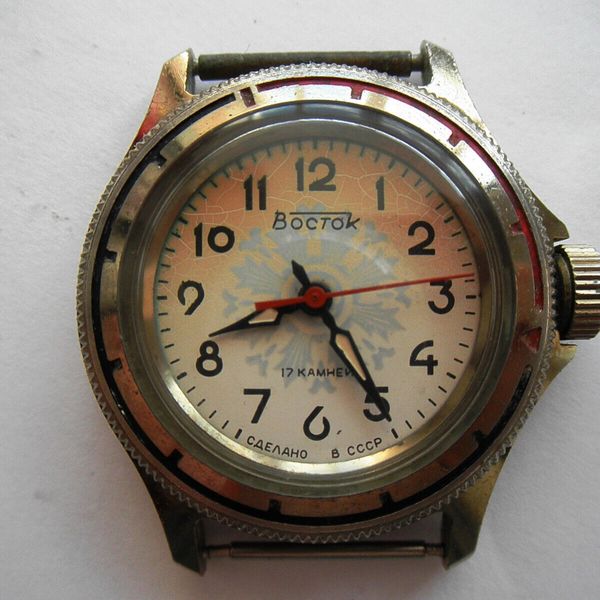 Vintage Watch VOSTOK WOSTOK KOMANDIRSKIE Snowflake, SOVIET/USSR, RUSSIA ...