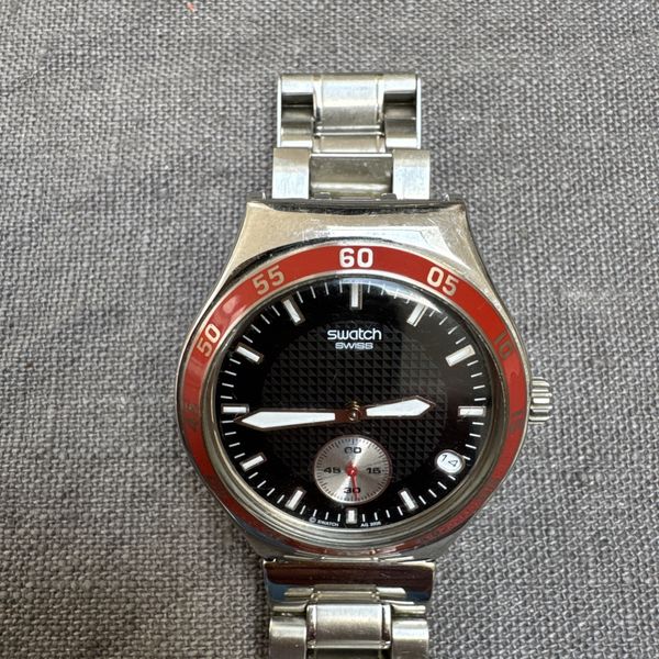 Swatch Irony, Swiss Made Stainless Steel Quartz Watch, new battery ...