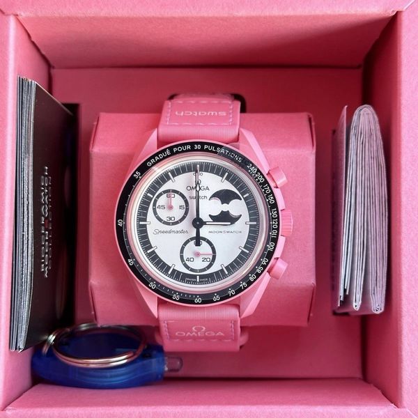 Omega X Swatch Moonswatch Mission To The Pink Moonphase | BRAND NEW ...