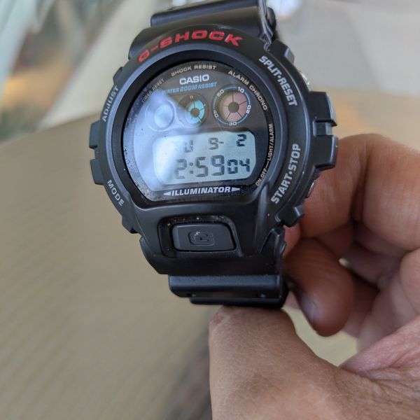 Casio G-Shock Illuminator Digital Watch DW6900 Black Resin Strap ...